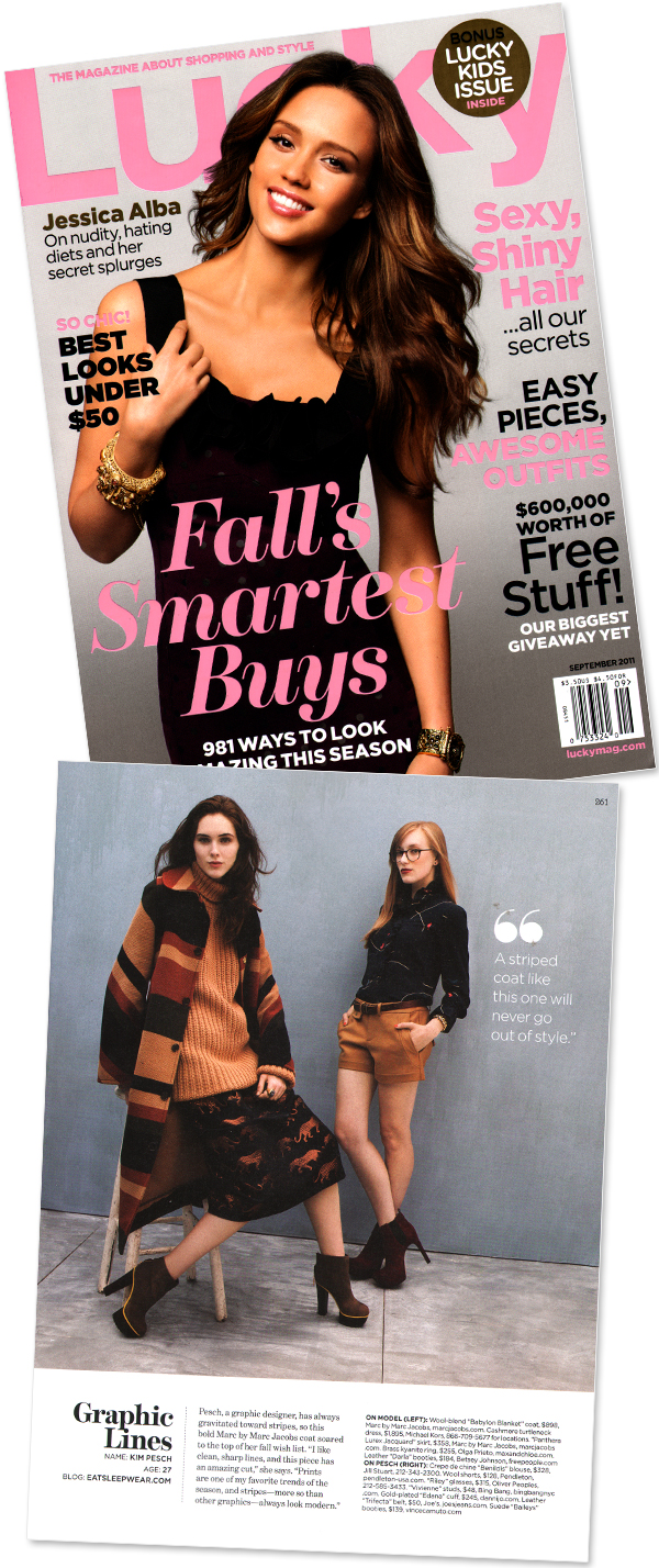 Featured / Lucky Magazine September 2011 - eat.sleep.wear