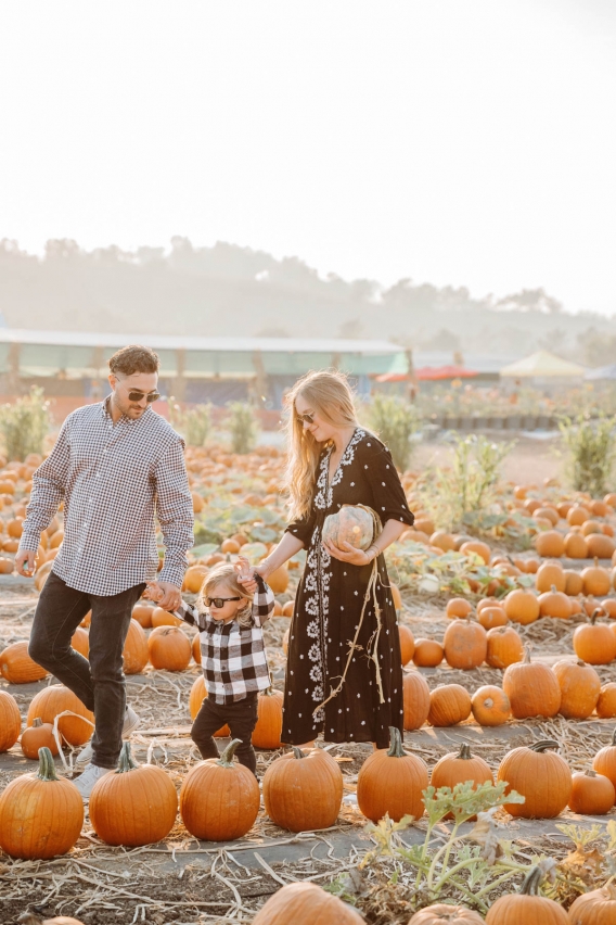 Pumpkin Patch Photography Family